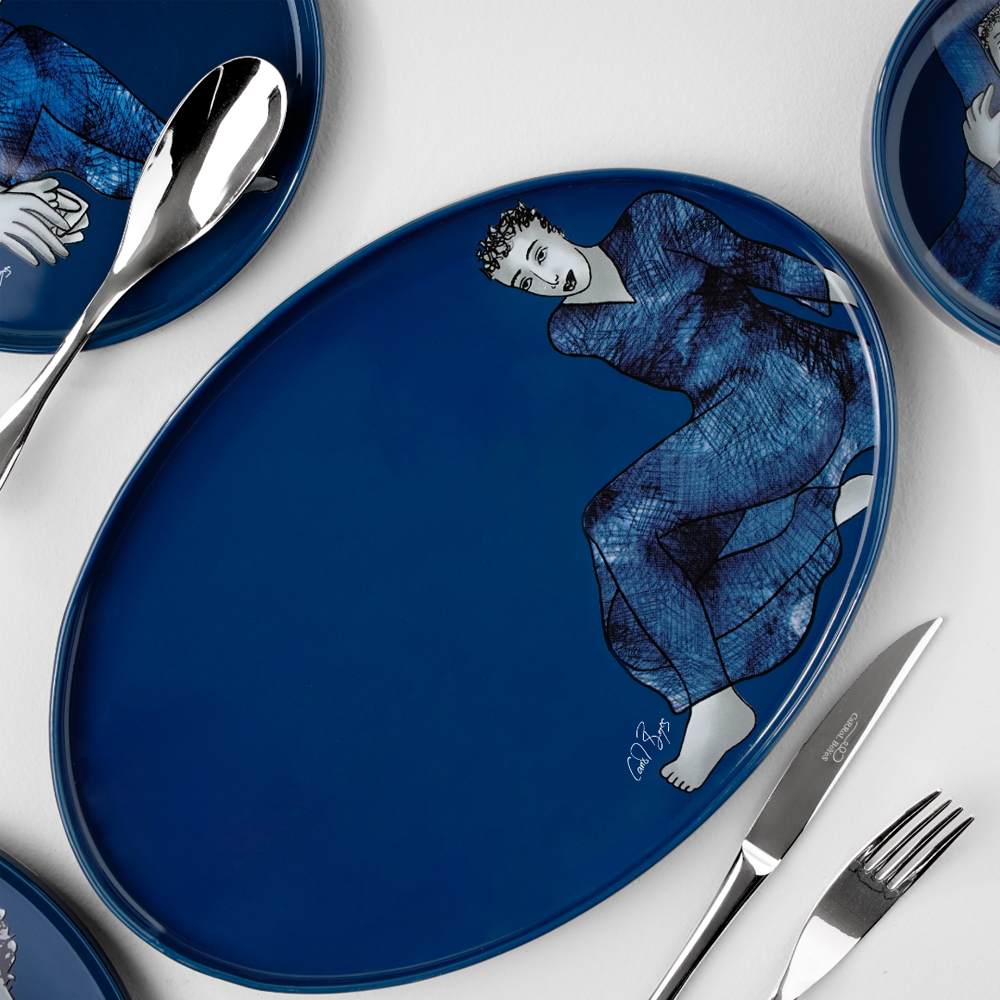 Carrol Boyes Platter Oval Indigo Blues | Liberty Brand Shop